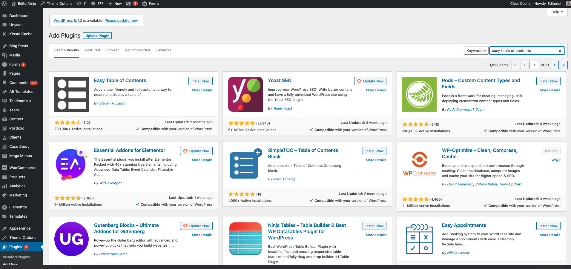 How to create a table of contents in WordPress - EditorNinja