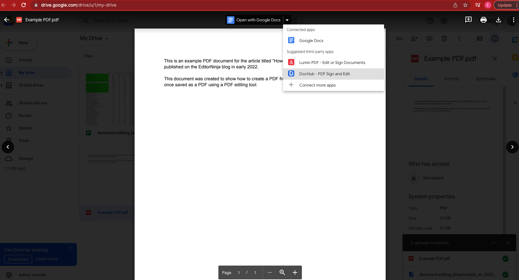 How to edit a PDF document - EditorNinja