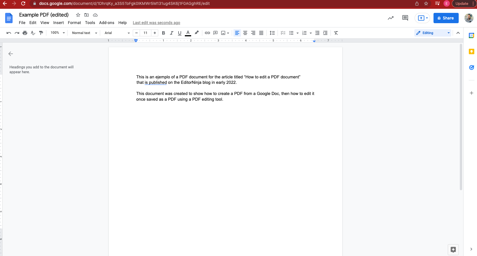 How to edit a PDF document - EditorNinja