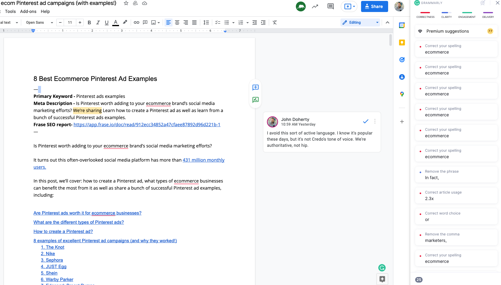 How to add Grammarly to Google Docs - EditorNinja